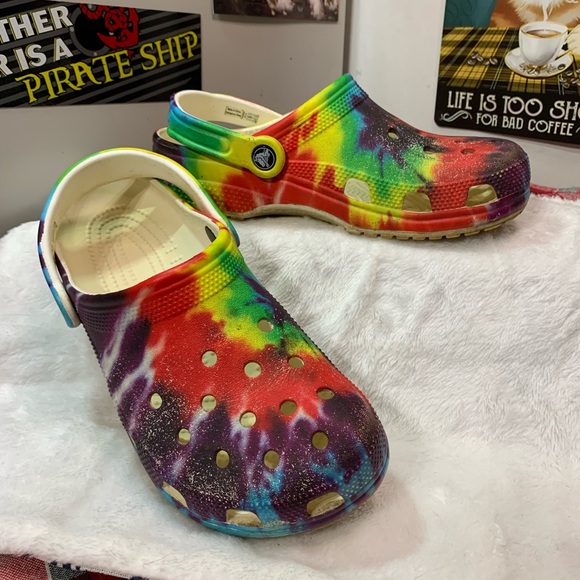CROCS | Shoes | Crocs Classic Solar Rainbow Clogs | Poshmark